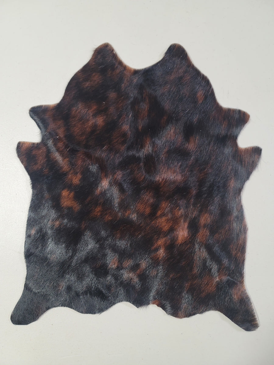 Mini Cowhide - #06 -- Black and Brown Dapple – Lauraine's Leather